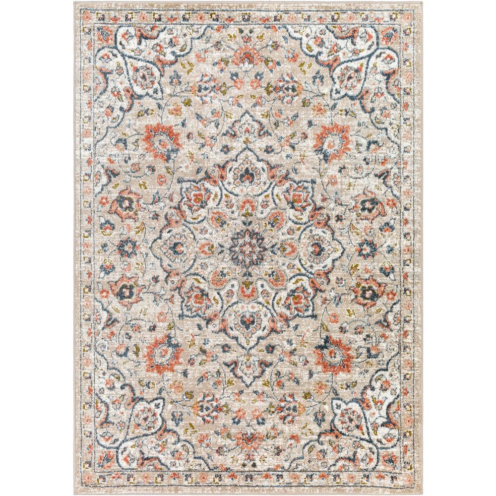 Artistic Weavers Jamie Cream 8 ft. x 10 ft. Traditional Indoor Area Rug ...