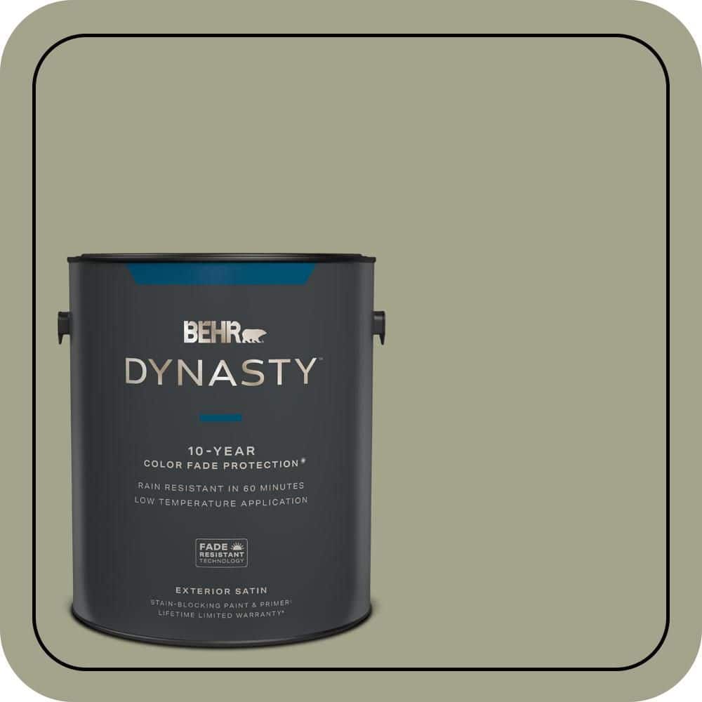 BEHR DYNASTY 1 gal. #400F-5 Promenade Satin Enamel Exterior Stain ...