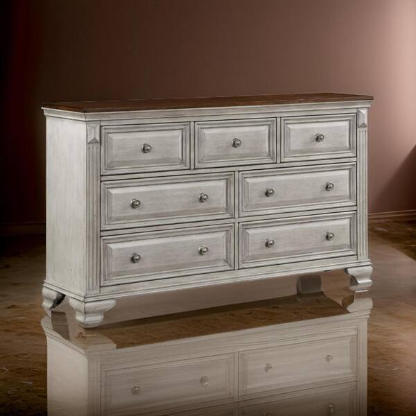 Gray and brown dresser store