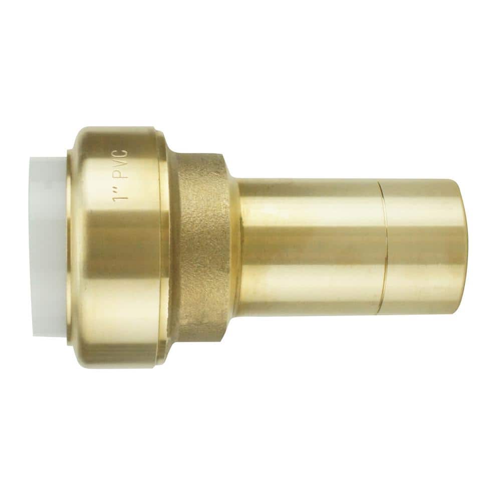 Tectite 1 in. IPS Brass Push-to-Connect x 1 in. CTS Street Transition ...