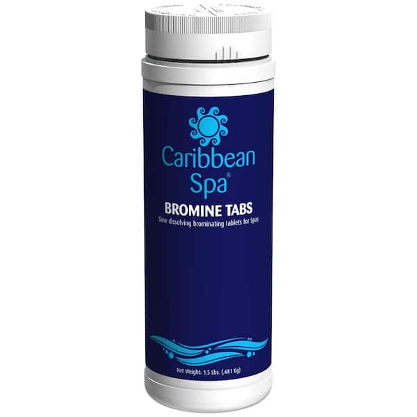 CARIBBEAN BLUE 1.5 lbs. Brominating Spa Bromine Tabs C005023-CS12X - The Home Depot