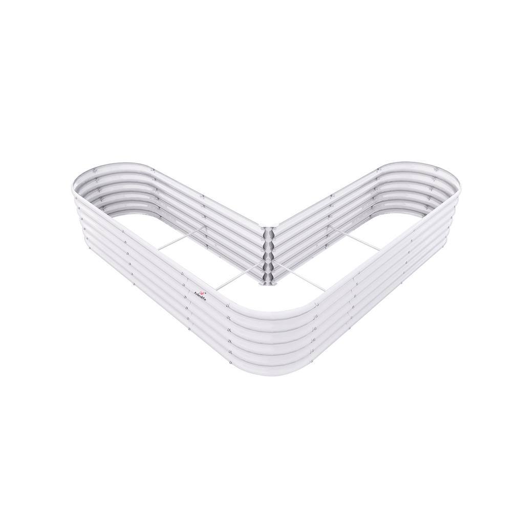 Cesicia 6.75 ft. x 6.75 ft. x 1.5 ft. Patio Outdoor White Galvanized ... Cesicia 6.75 ft. x 6.75 ft. x 1.5 ft. Patio Outdoor White Galvanized ...