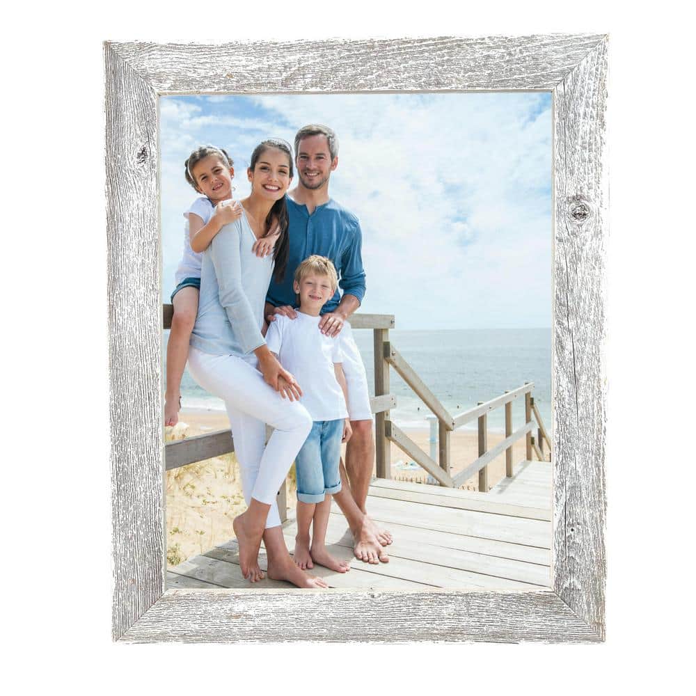 BarnwoodUSA Rustic Farmhouse 8.5 in. x 11 in. White Wash Reclaimed ...