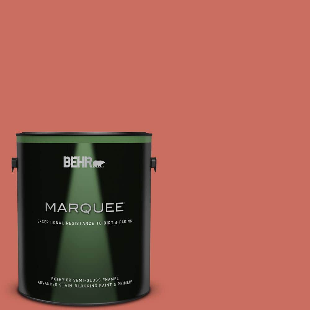 BEHR MARQUEE 1 gal. #M170-6 Dash of Curry Semi-Gloss Enamel Exterior ...