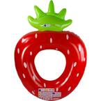 Pool Central 65.5 in. Inflatable Strawberry Pool Ring Float 33377595 ...