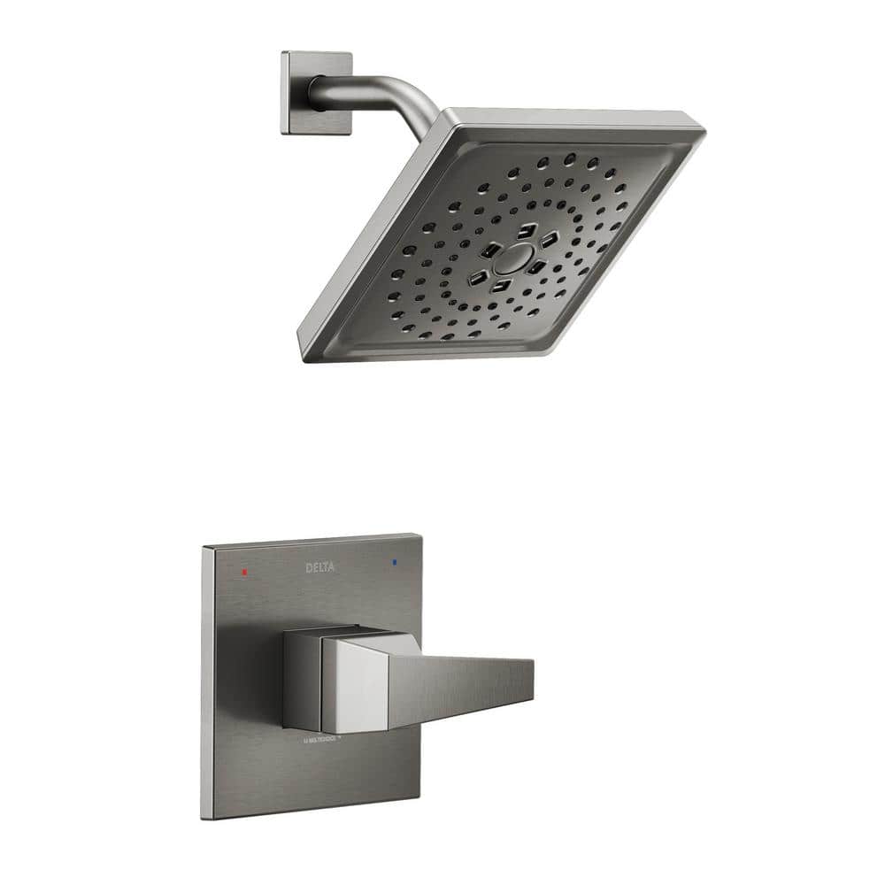 Delta Trillian 1-Handle Wall-Mount Shower Trim Kit in Lumicoat Black ...