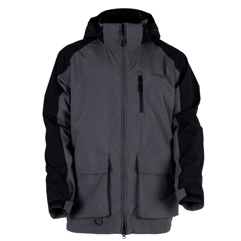 Clam Edge Black and Charcoal 2 XL Ice Fishing Parka 17940 - The Home Depot