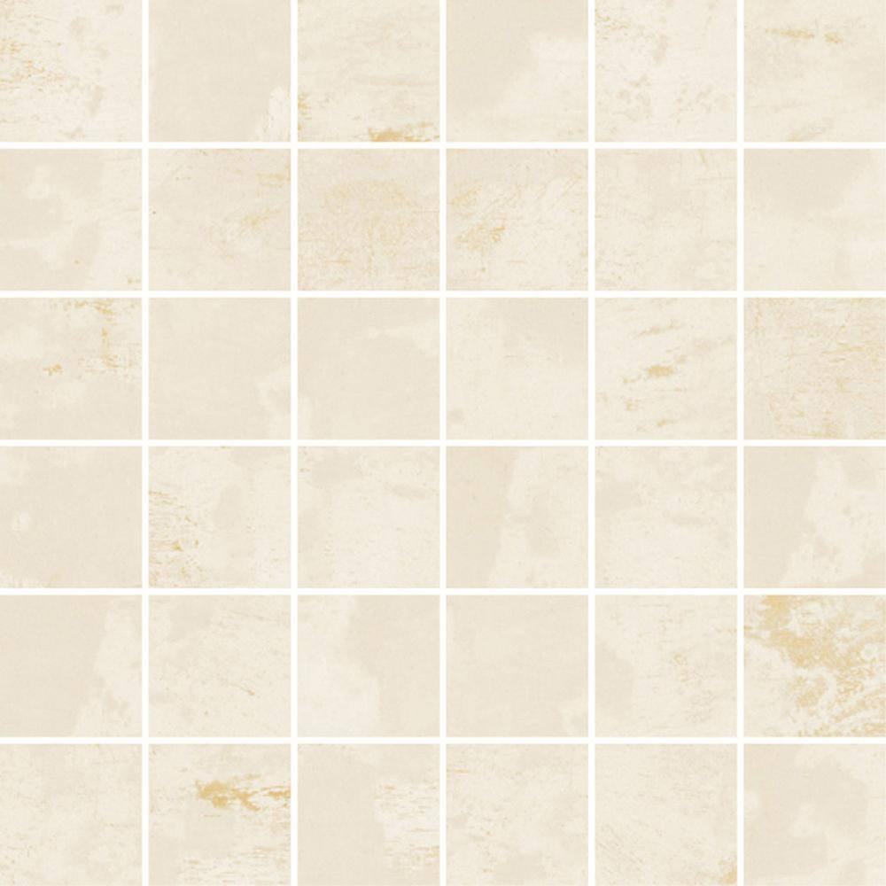 Apollo Tile Aureate 4 in. x 5 in. Natural Light Beige Porcelain Mosaic ...