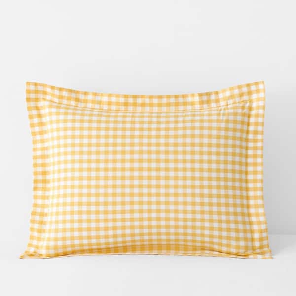 The Company Store Company Cotton Gingham Yarn-Dyed Yellow Cotton ...