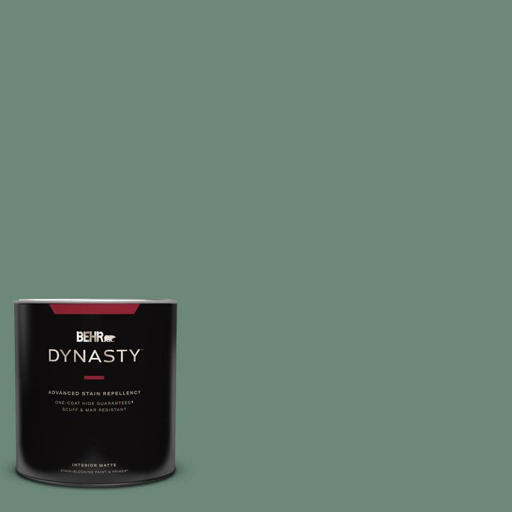 BEHR DYNASTY 1 qt. #S420-5 Sycamore Grove Matte Interior Stain-Blocking ...