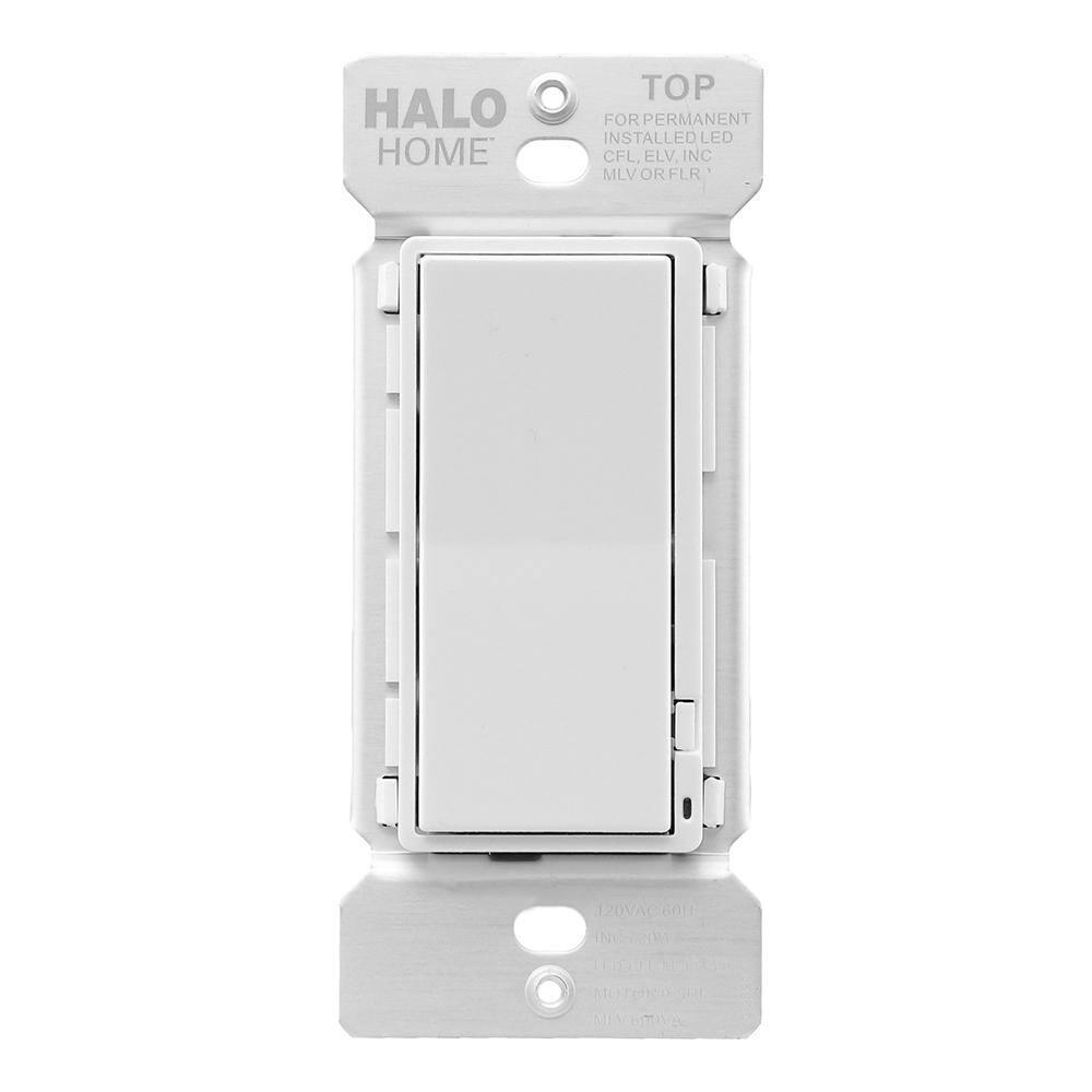 HALO In-Wall Bluetooth Smart ON/OFF Switch for All Bulb Types or Fans ...