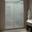 Aston Coraline XL 68 - 72 in. x 80 in. Frameless Sliding Shower Door with Ultra-Bright Frosted ...