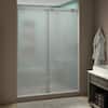 Aston Coraline XL 68 - 72 in. x 80 in. Frameless Sliding Shower Door with Ultra-Bright Frosted ...