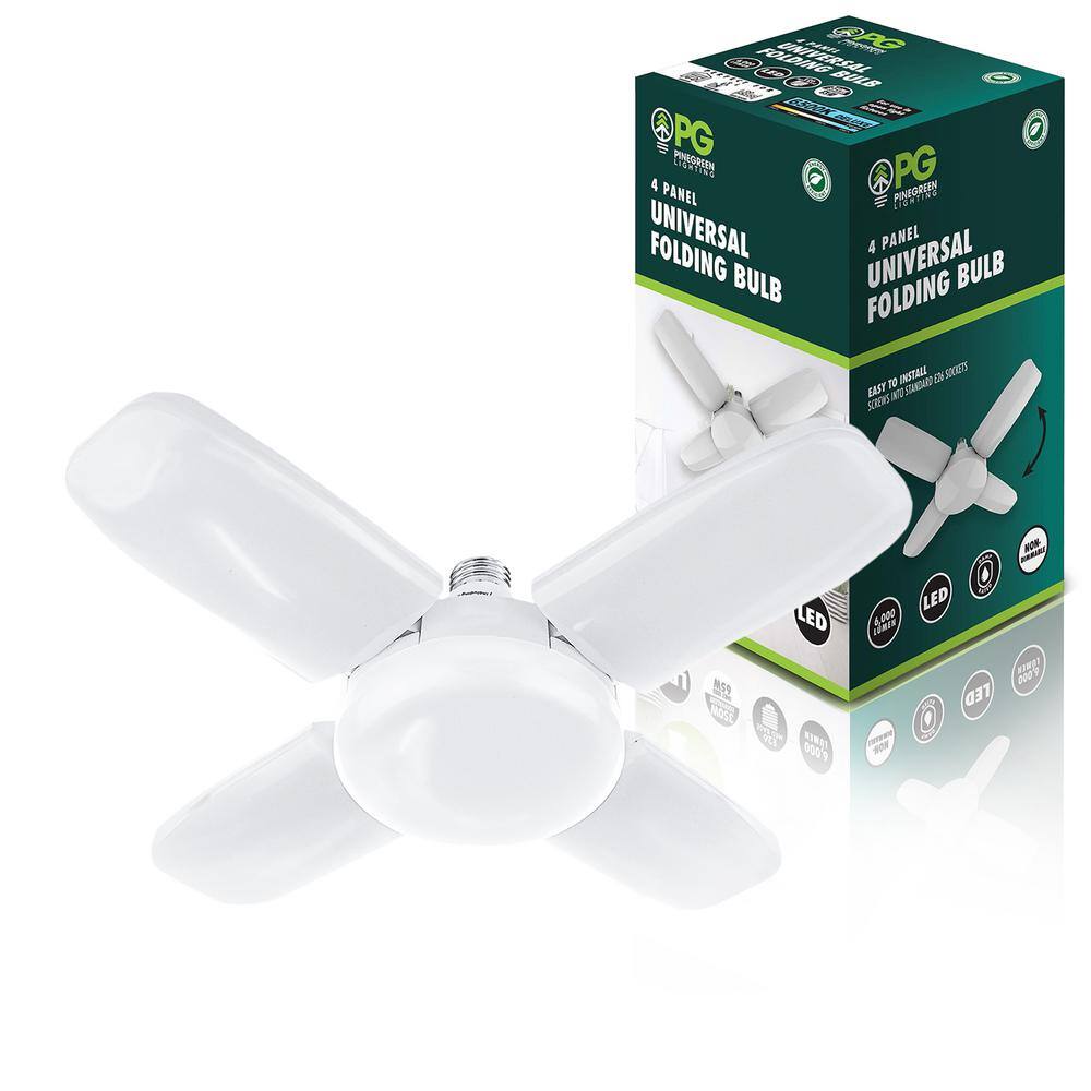 Pinegreen Lighting 350-Watt Equivalent 6,000 Lumens Indoor Universal 4 ...