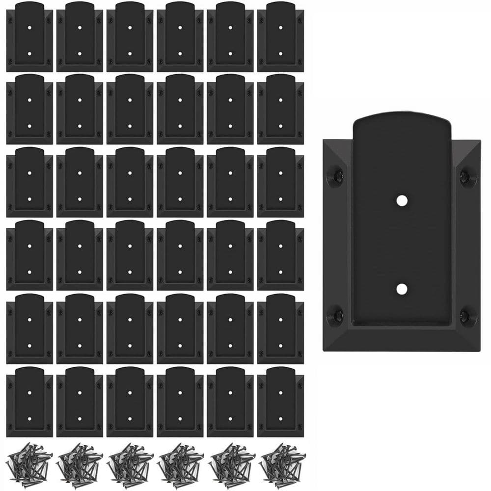 Afoxsos 20-Piece Aluminum Deck Railing Brackets for 2 x 4 Wood Post ...