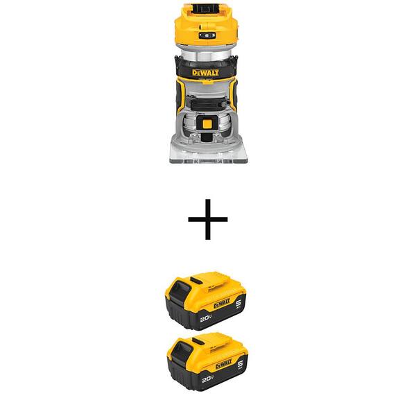 DEWALT 20V MAX Lithium-Ion Cordless Brushless Fixed Base Compact Router ...
