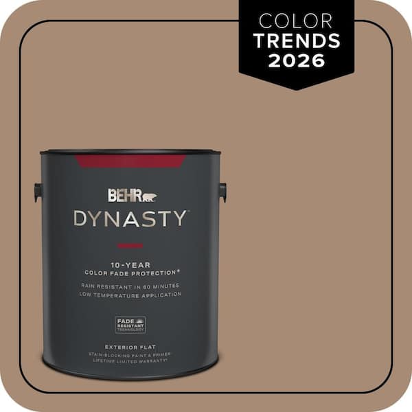 BEHR DYNASTY 1 gal. #N240-5 Rodeo Tan Flat Exterior Stain-Blocking ...