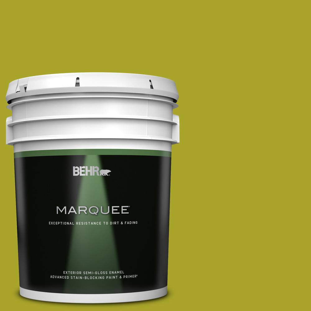 BEHR MARQUEE 5 gal. #P340-7 Venom Semi-Gloss Enamel Exterior Paint ...