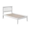 AFI Mission White Twin Platform Bed with Open Foot Board AR8721002 ...