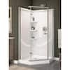 Delta 38 in. W x 73.88 in. H 2-Piece Direct-to-Stud Corner Shower Wall ...
