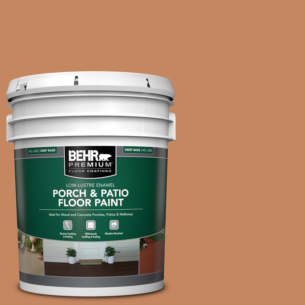 BEHR PREMIUM 5 gal. #PFC-17 Rusty Orange Low-Lustre Enamel Interior ...