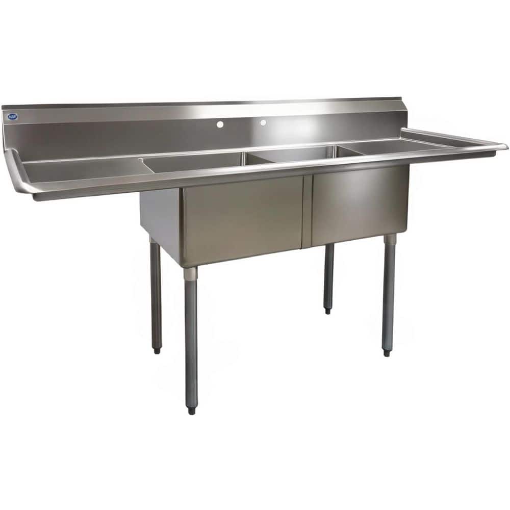Elite Kitchen Supply 72 in. Freestanding Stainless Steel Commercial NSF ...