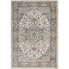 Nourison Concerto Ivory/Grey 6 ft. x 9 ft. Center medallion Traditional ...