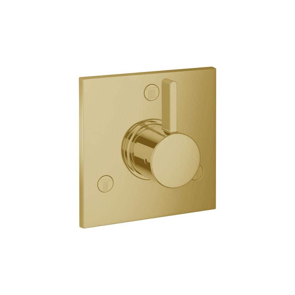 Hansgrohe Ecostat Wall Mount Shower Trim Kit in Brushed Gold Optic ...