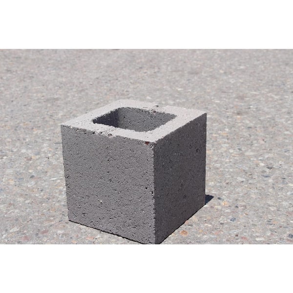 Southwest Block 8 in. x 8 in. x 8 in. Smooth Cinder Half Block-Medium ...