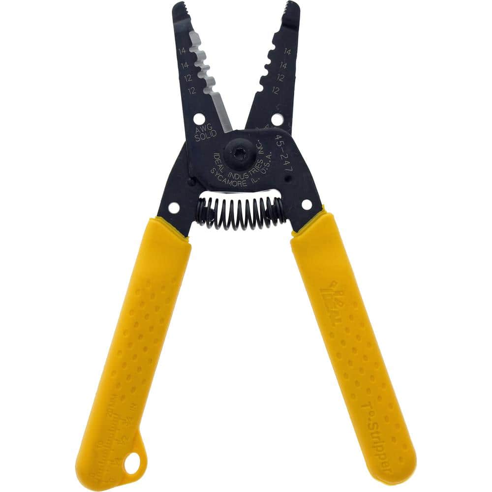 IDEAL Premium T NM 12-14 AWG T-Stripper Wire Stripper 45-247 - The Home ...
