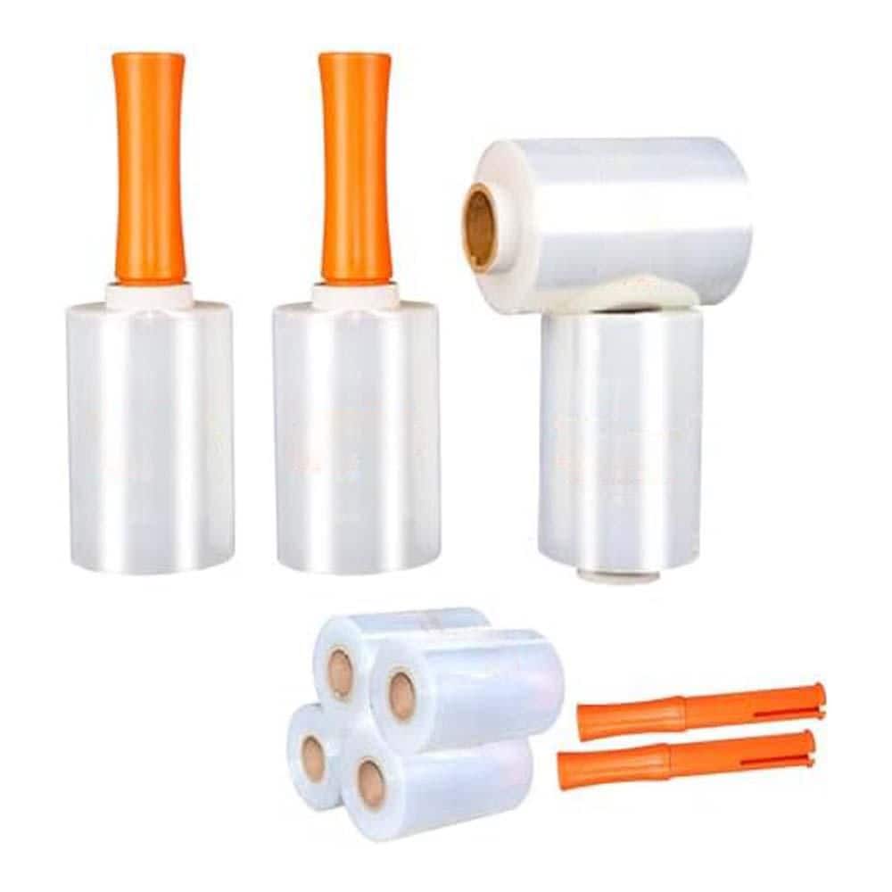 N/A 4-Pack Stretch Wrap with Handles 5 x 1000 ft. 60-Gauge Heavy Duty ...
