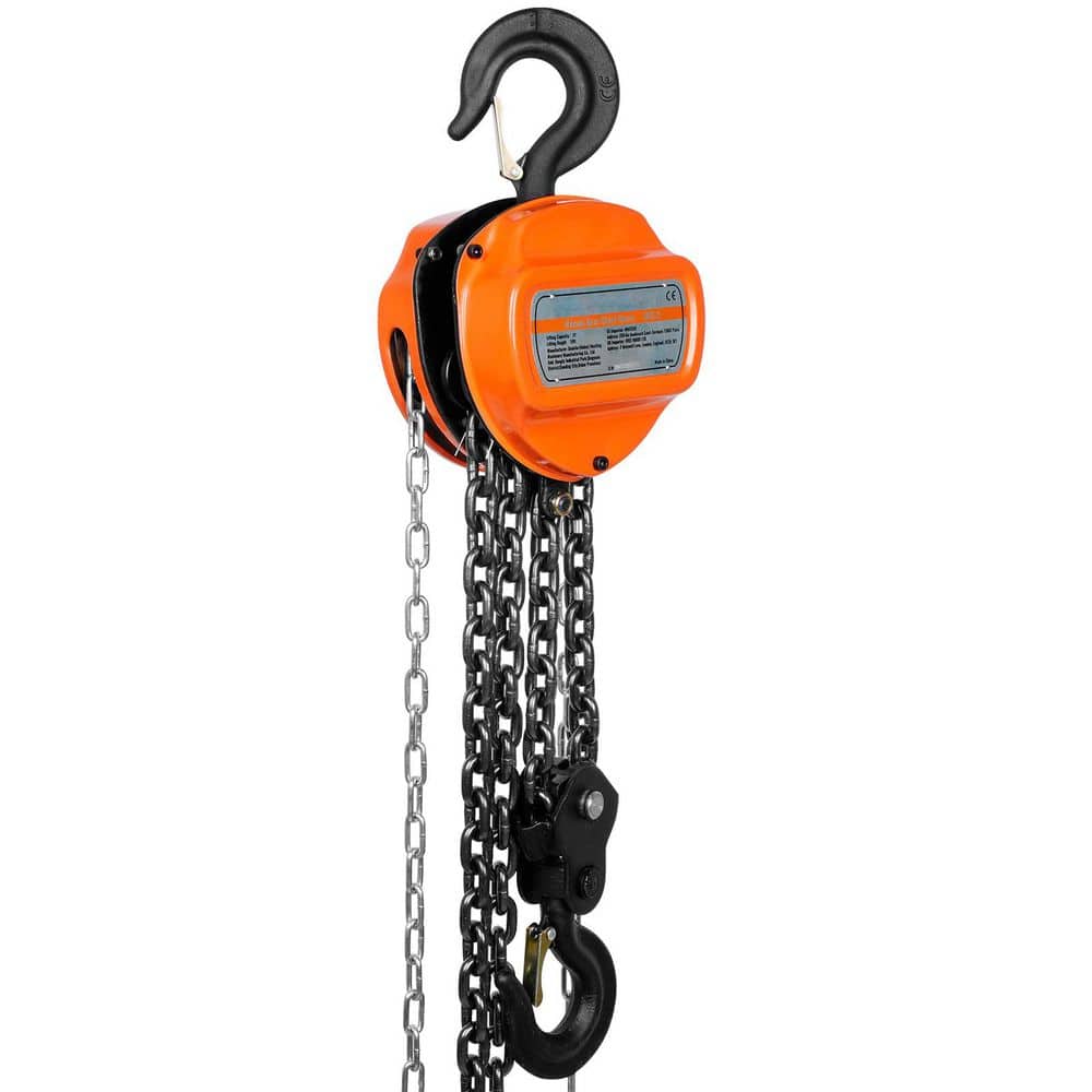 SKYSHALO Manual Chain Hoist 2-Ton 4400 lbs. Capacity Hand Chain Hoist ...