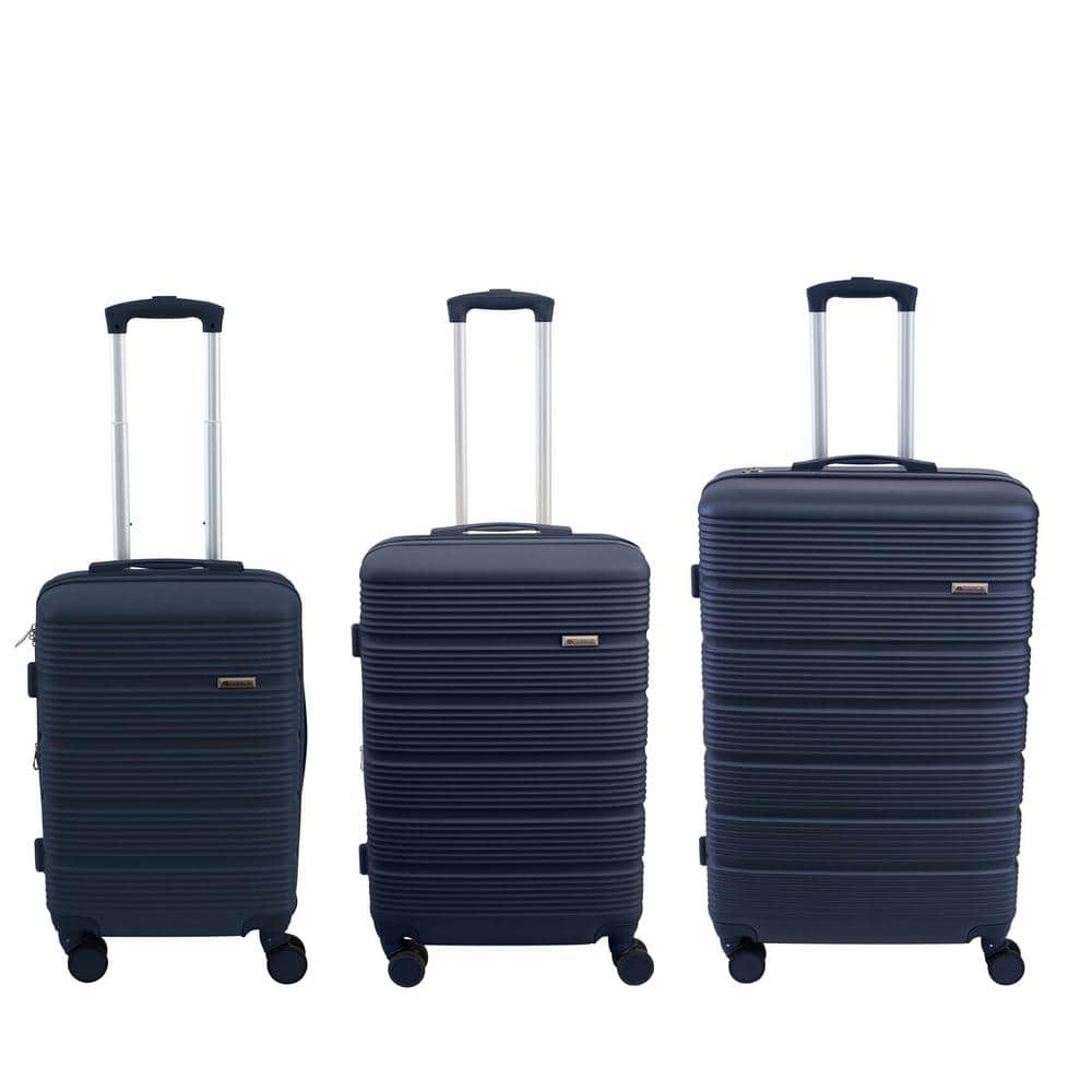 GForce G-Force 3-Piece Expandable Rolling Luggage Set in Navy 1100-NAVY ...