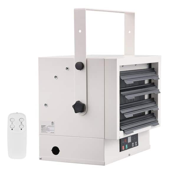 SKYSHALO Electric Garage Heater, 5000W Digital Fan-Forced Wall/Ceiling ...