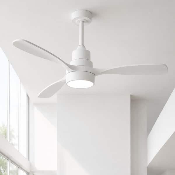 Reviews for TOZING 52 in. Smart LED Indoor White Modern Standard 3 ...