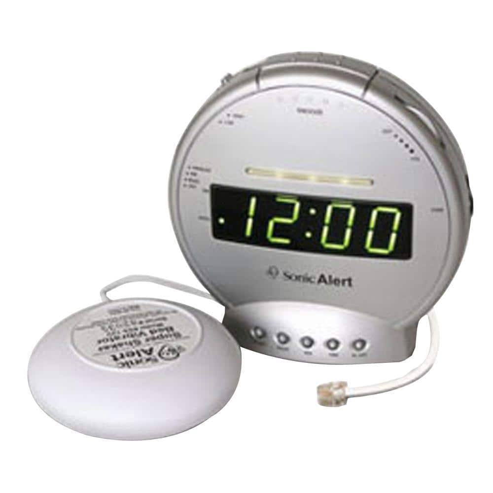 Sonic Alert Alarm Clock with Phone Signaler and Vibrator SA-SBT425SS