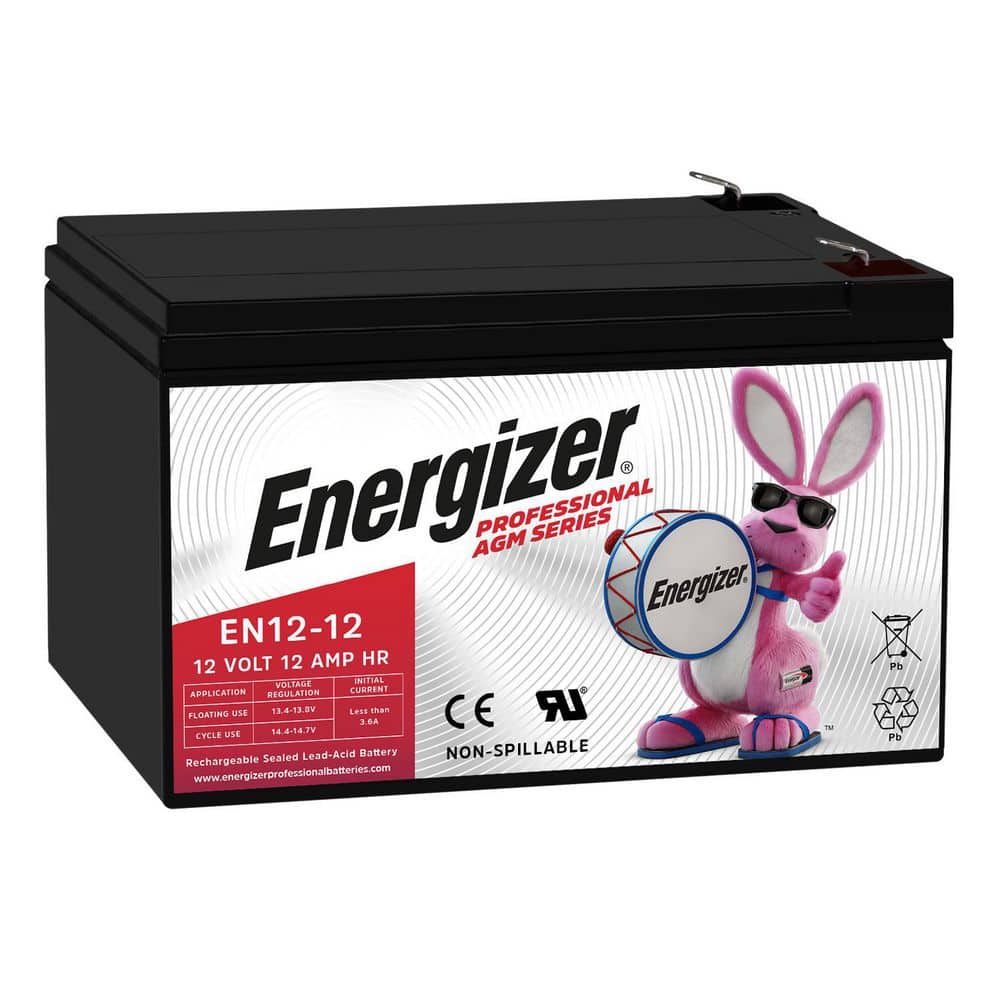 Energizer Energizer EN12-12, 12 Volt 12 Amp Hr, Long Lasting Sealed ...