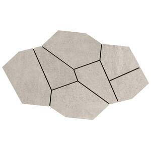 Ivy Hill Tile Monolith Charcoal Black 4 in. x 0.35 in. Organic Pattern ...