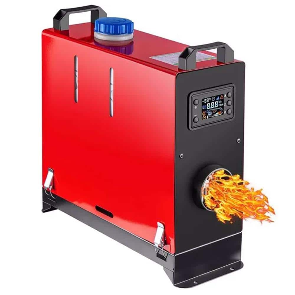 phyfalip 27,200 BTU Red Forced Air Diesel Space Heater with Low Noise ...