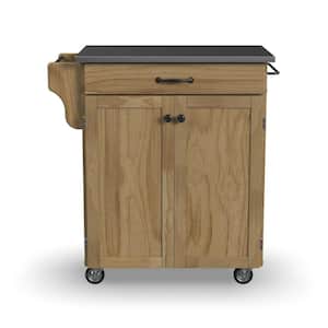 HOMESTYLES Create-a-Cart Natural Kitchen Cart With Stainless Top 9200 ...