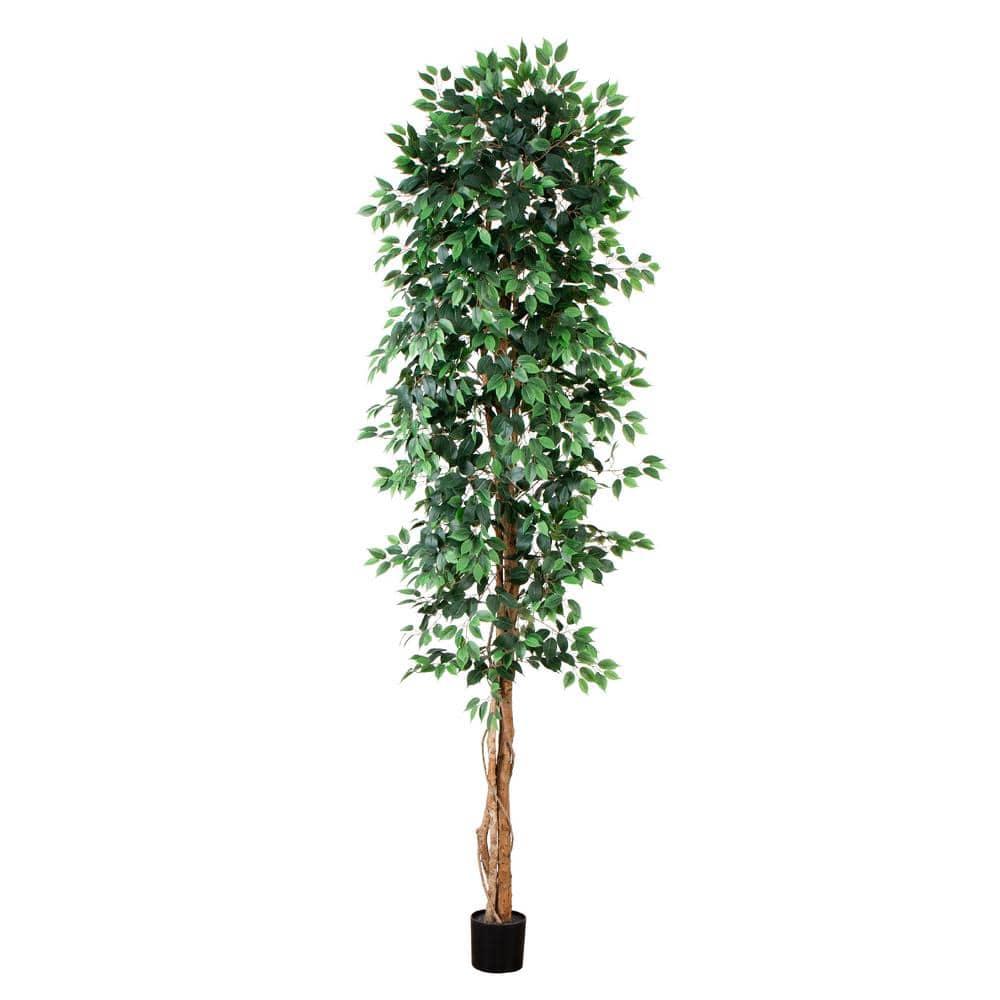 Nearly Natural 10 ft. Artificial Ficus Tree T4766 - The Home Depot