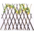 MGP 22 in. H Black Bamboo Picket Garden Fence BPB-22B - The Home Depot