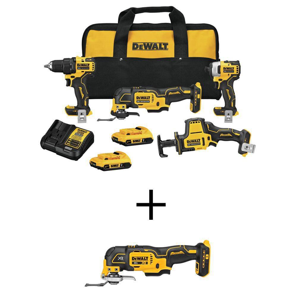 Reviews for DEWALT ATOMIC 20V MAX Cordless Brushless 4 Tool Combo Kit ...
