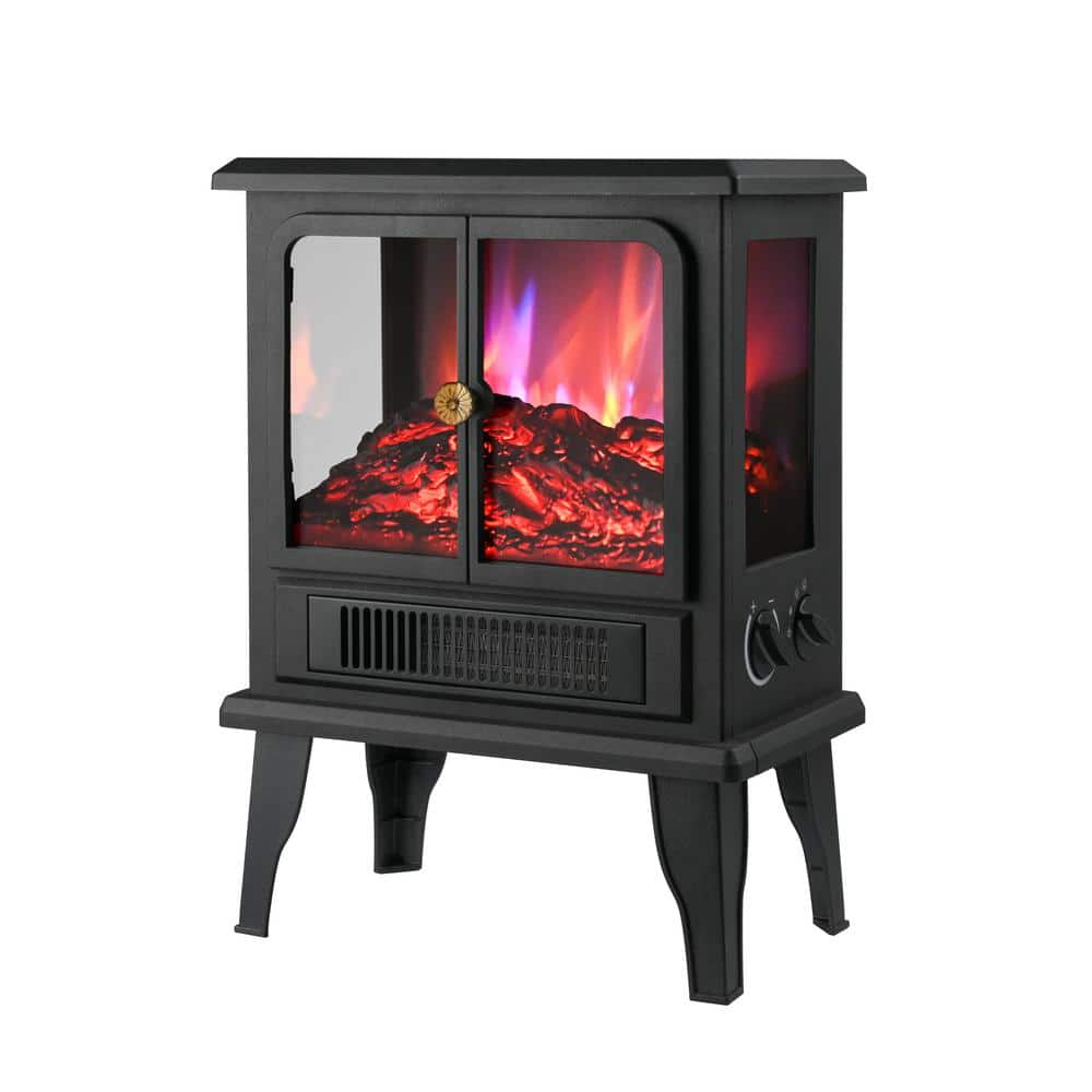 Edendirect 1500-Watt 18.9 in. Electric Black Infrared Space Compact ...