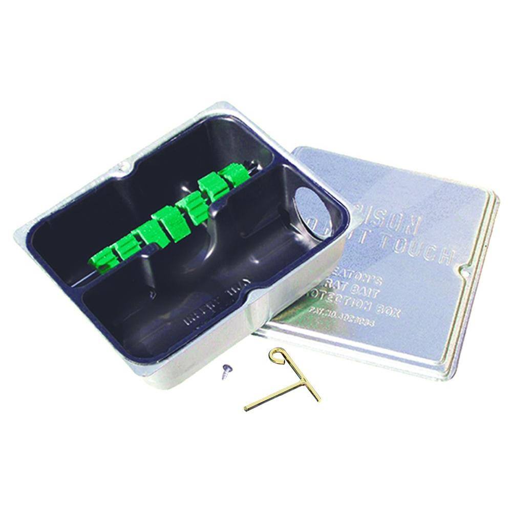 JT Eaton Strongbox Tamper Resistant Steel Bait Station with Solid Lid ...