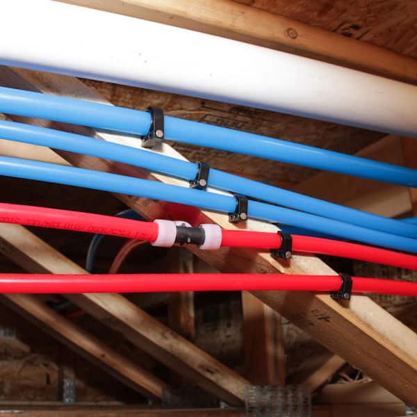 Uponor 1/2 in., 5/8 in., 3/4 in. PEX Pipe Plastic Tube Talon with Nail ...