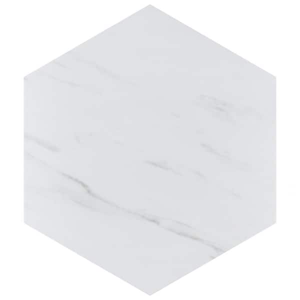 Reviews for Merola Tile Eterno Hex Carrara 8-5/8 in. x 9-7/8 in ...