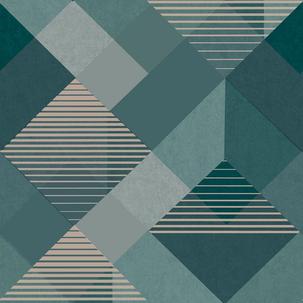 Superfresco Easy Kaleidoscope Emerald Removable Wallpaper Sample ...