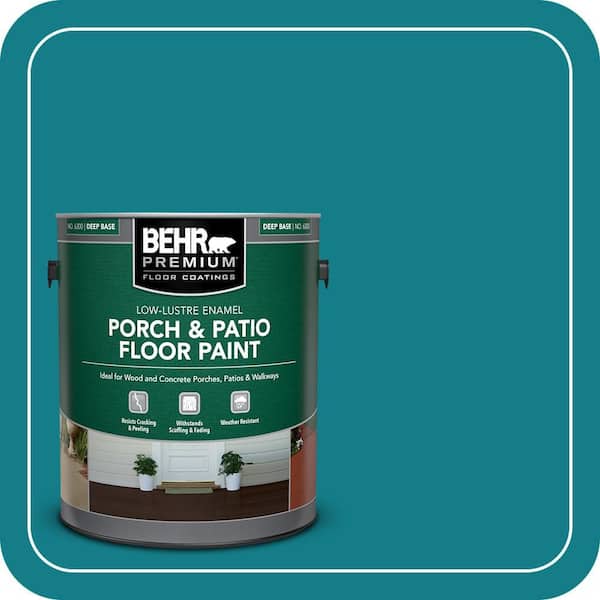 BEHR PREMIUM 1 gal. #PPU13-01 Caribe Low-Lustre Enamel Interior ...