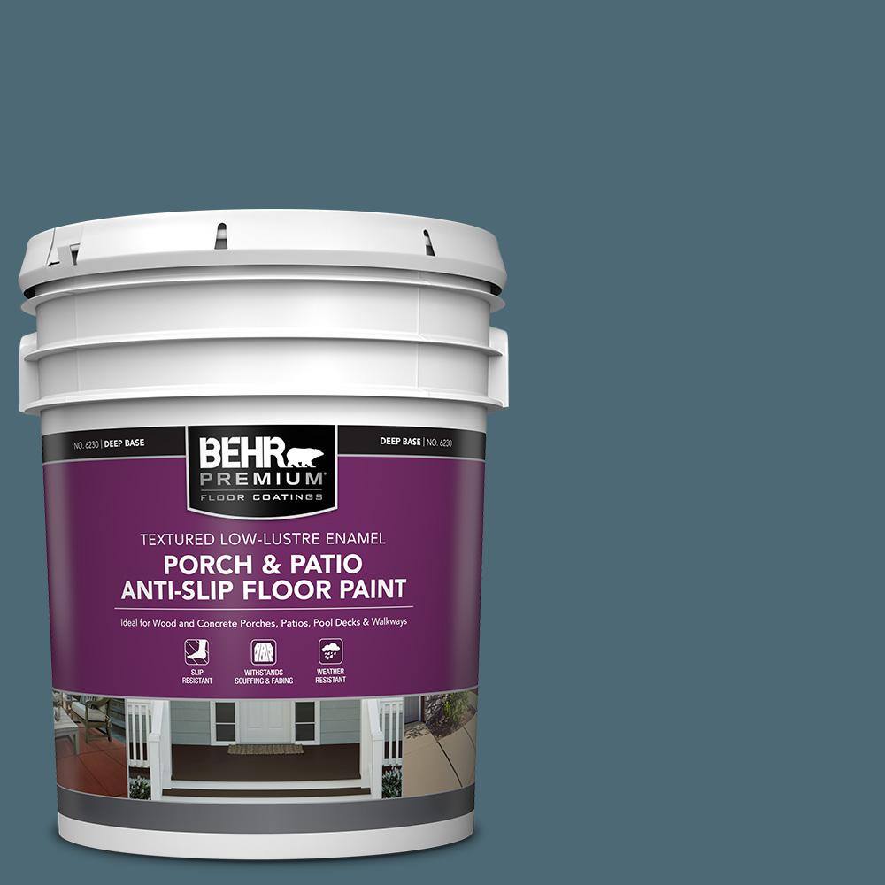 BEHR PREMIUM 5 gal. #S470-6 Shipwreck Textured Low-Lustre Enamel ...